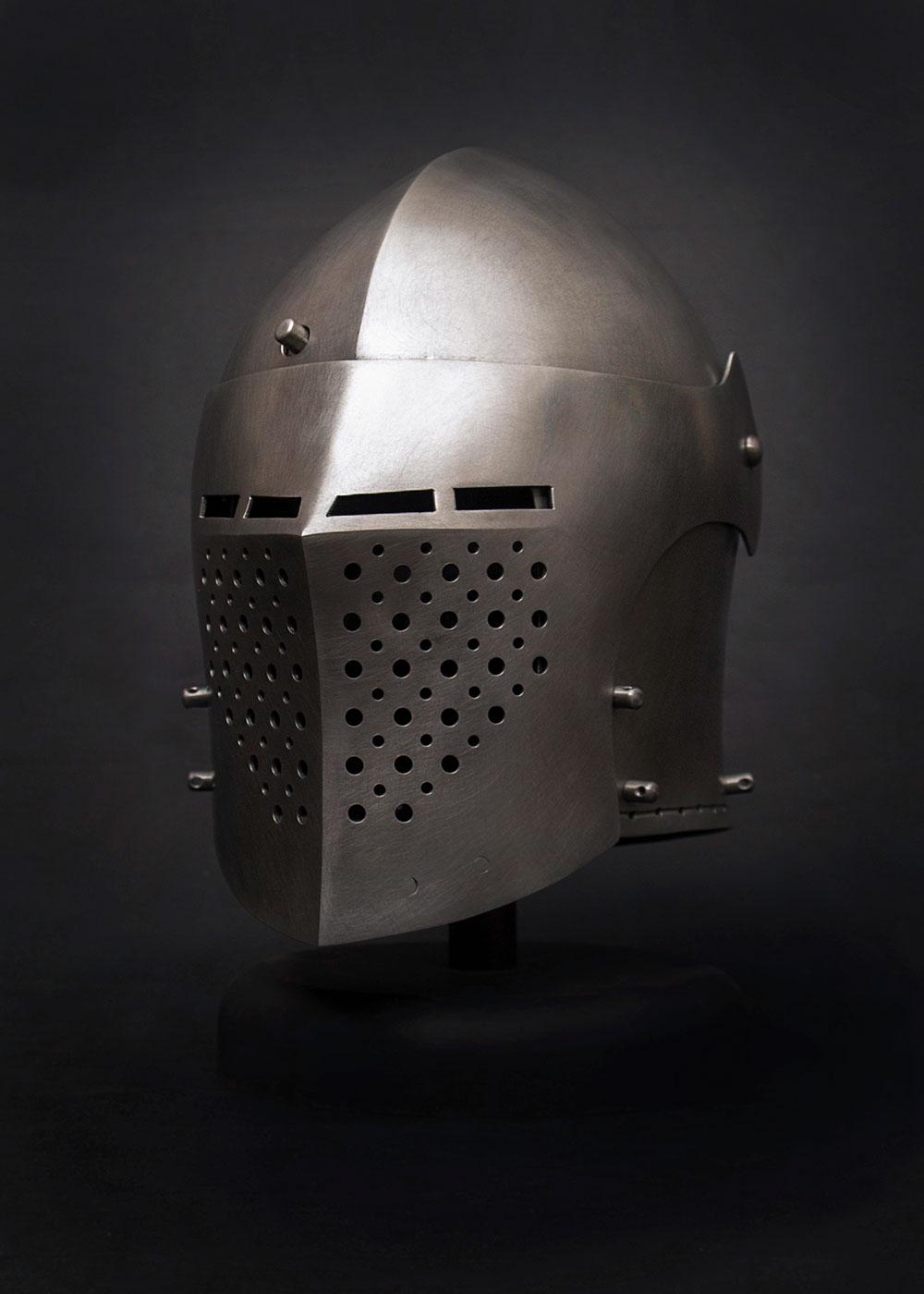 Spoleto Bascinet Helmet: Medieval Combat-ready SCA Buhurt Armor - Etsy