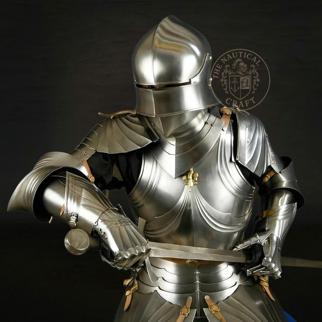 Handmade German Gothic Knight Armor: Full Medieval Steel Suit - Etsy