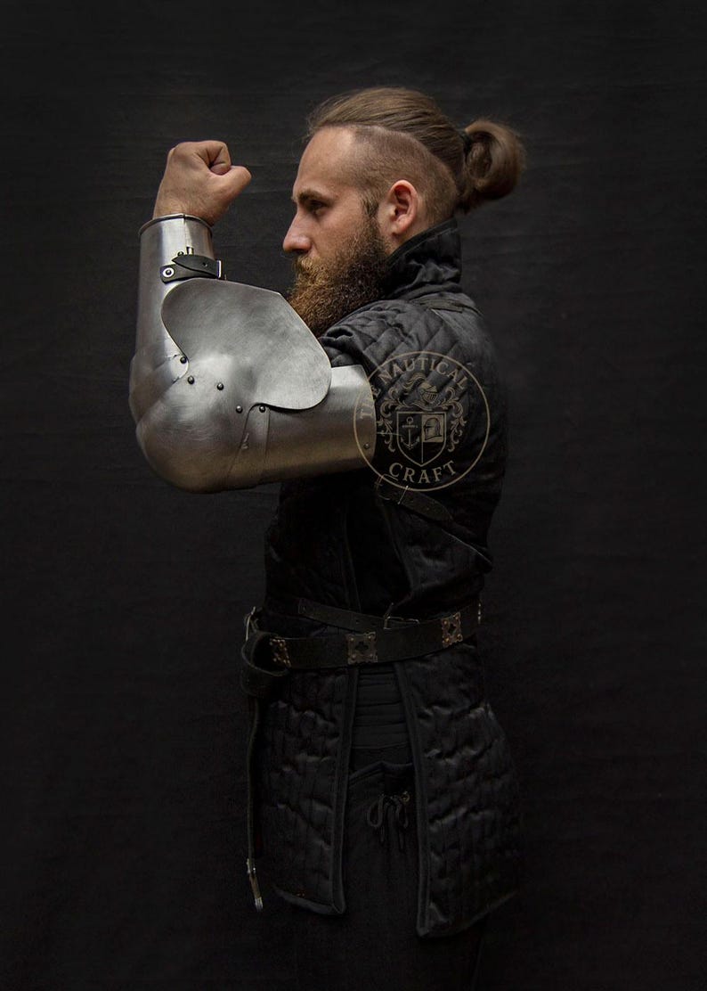 Handcrafted Medieval Steel Full Arm Armor: LARP Cosplay Reenactment - Etsy