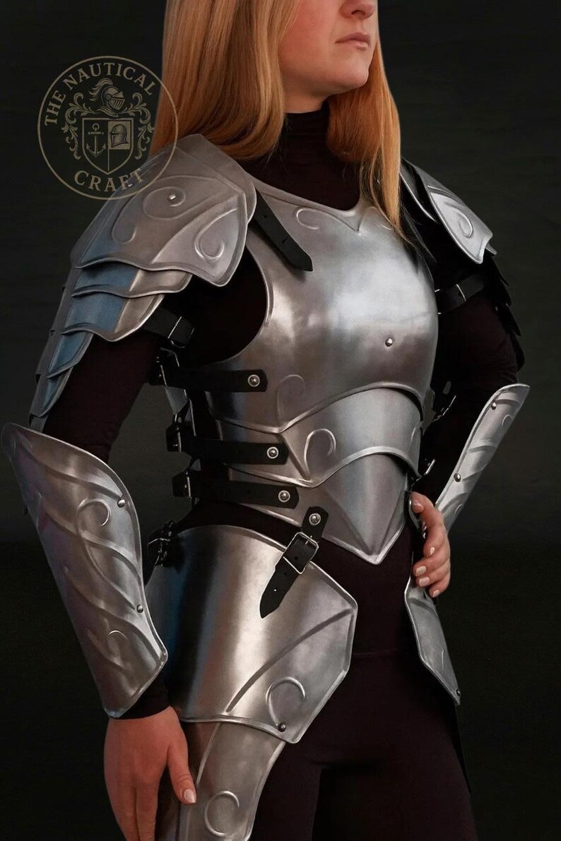 Hand Forged Gothic Female Knight Armor: LARP Cosplay Costume - Etsy