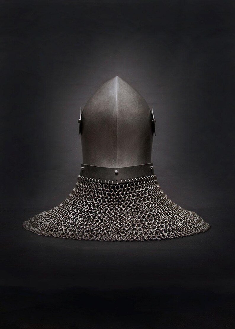 Spoleto Bascinet Helmet: Medieval Combat-ready SCA Buhurt Armor - Etsy