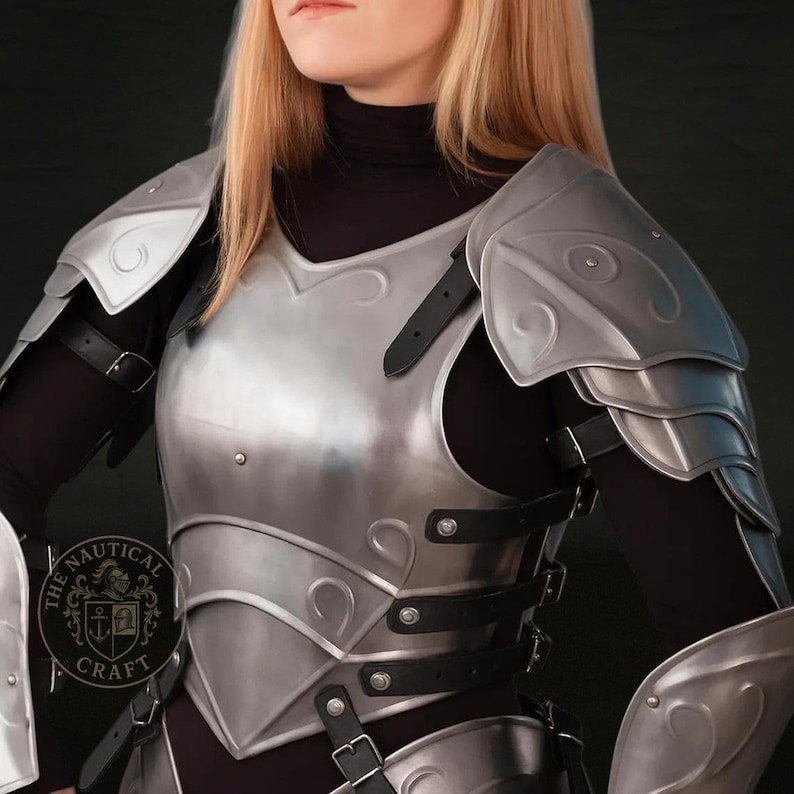 Women’s Gothic Half Armor Suit – Fantasy LARP Cosplay Armor – Warrior ...