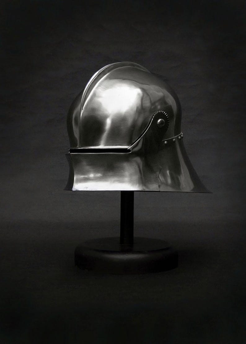 Handmade German Sallet Helmet: 15th Century Knight Armor, LARP SCA - Etsy