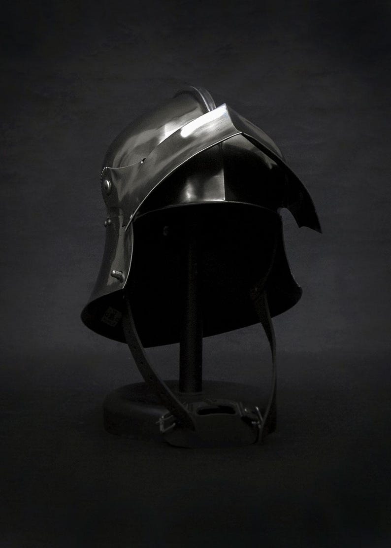 Handmade German Sallet Helmet: 15th Century Knight Armor, LARP SCA - Etsy
