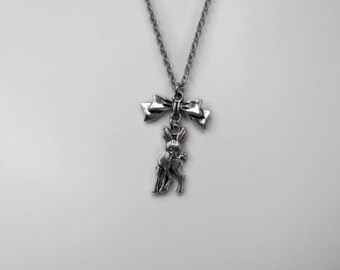 Secret Key & Bow Stainless Steel Chain Necklace - Etsy