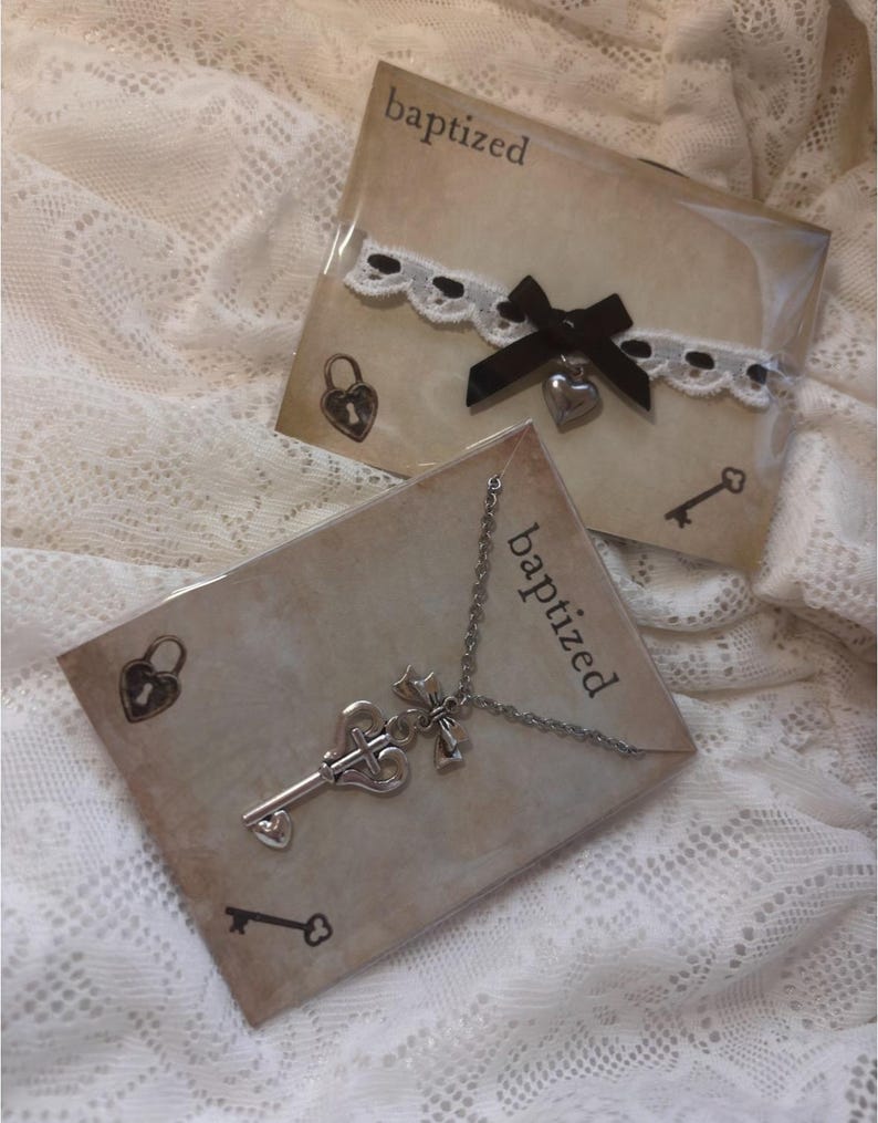 Ribboned Secret Key Necklace - Etsy