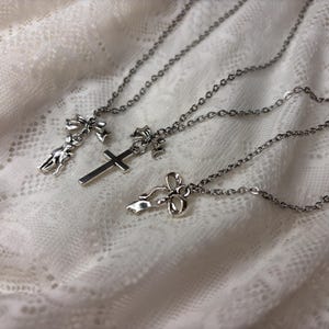 Ribboned Secret Key Necklace - Etsy
