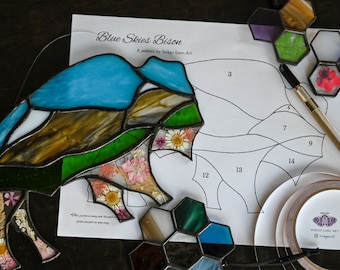 Stained Glass Windmill Pattern - Etsy