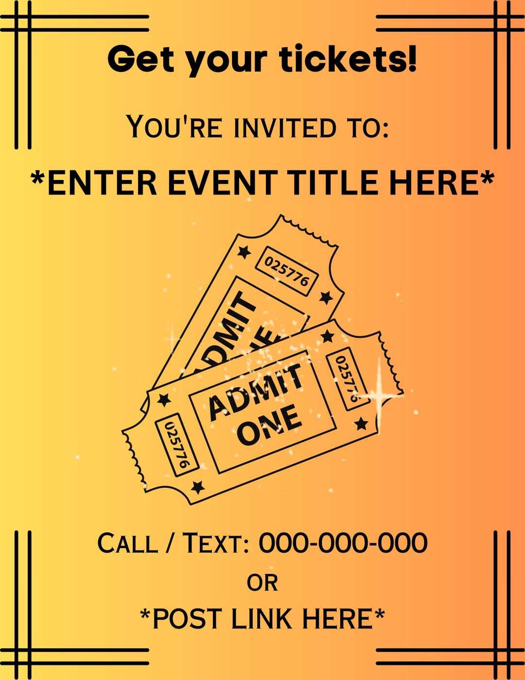 Event Invite Flyer / Event E-vite / Event Invitation - Etsy