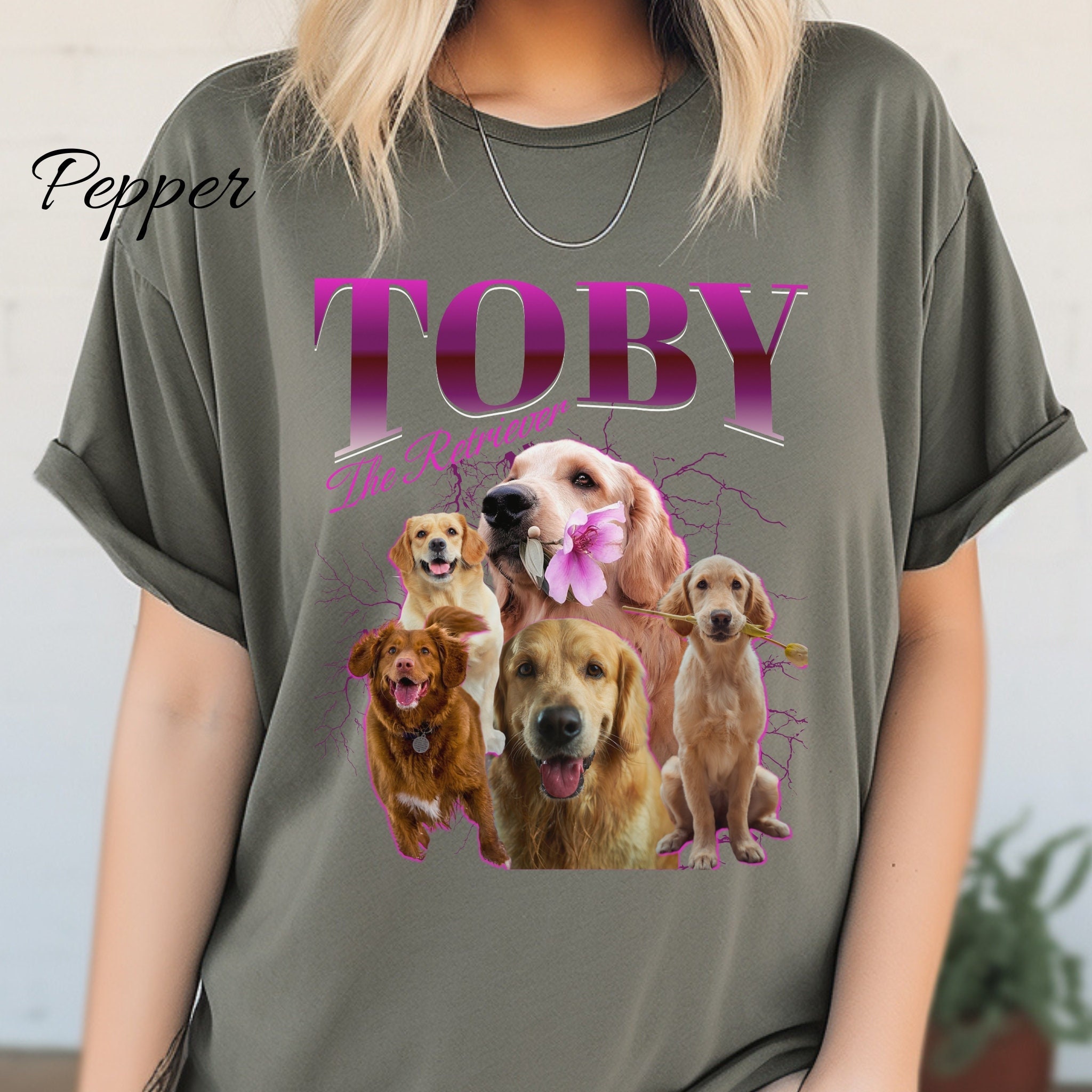 Vintage Custom Dog Shirt, Retro 90s Dog Bootleg T-shirt, Comfort Colors ...