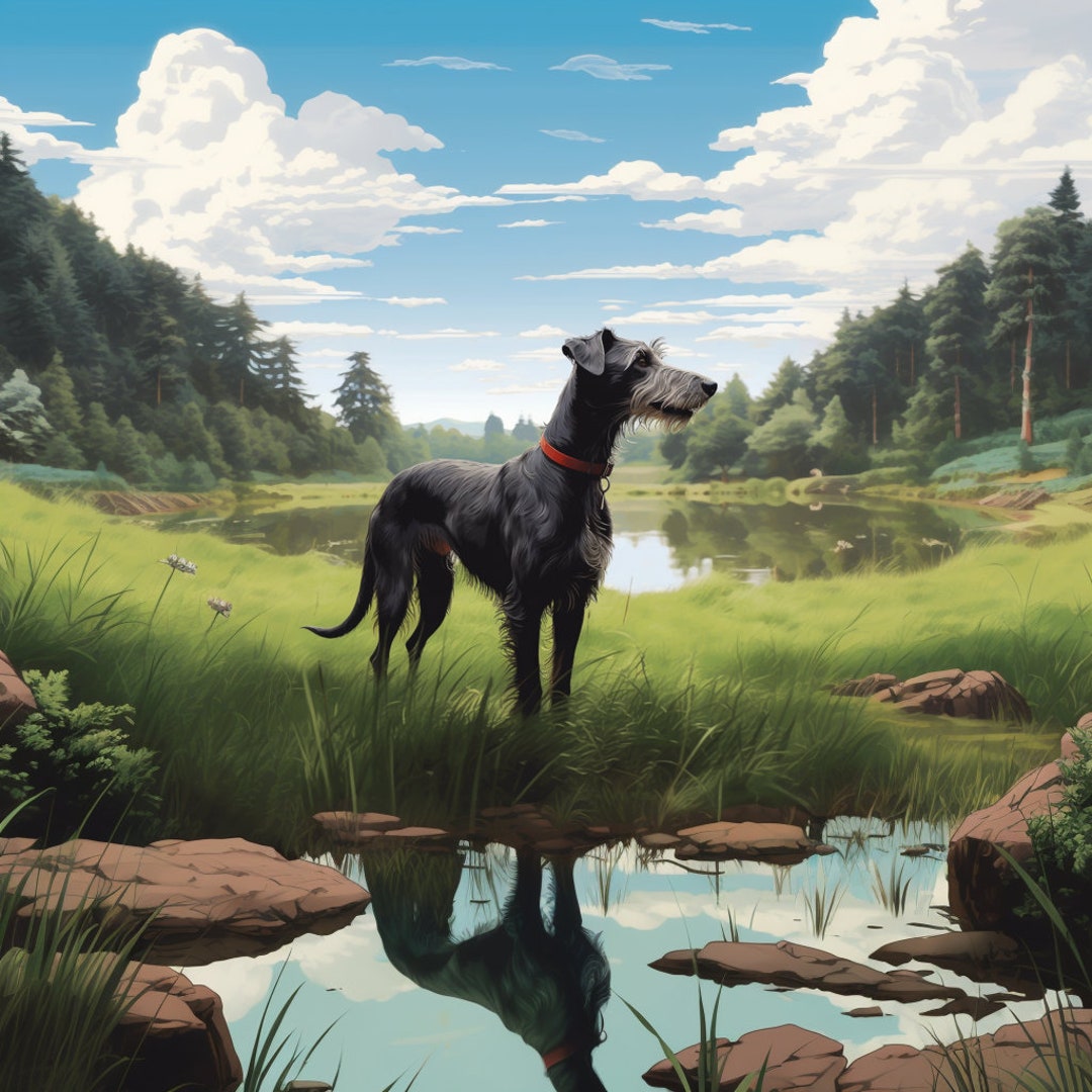 Digital Print of Your Dog or Pet, in the Style of Studio Ghibli - Etsy