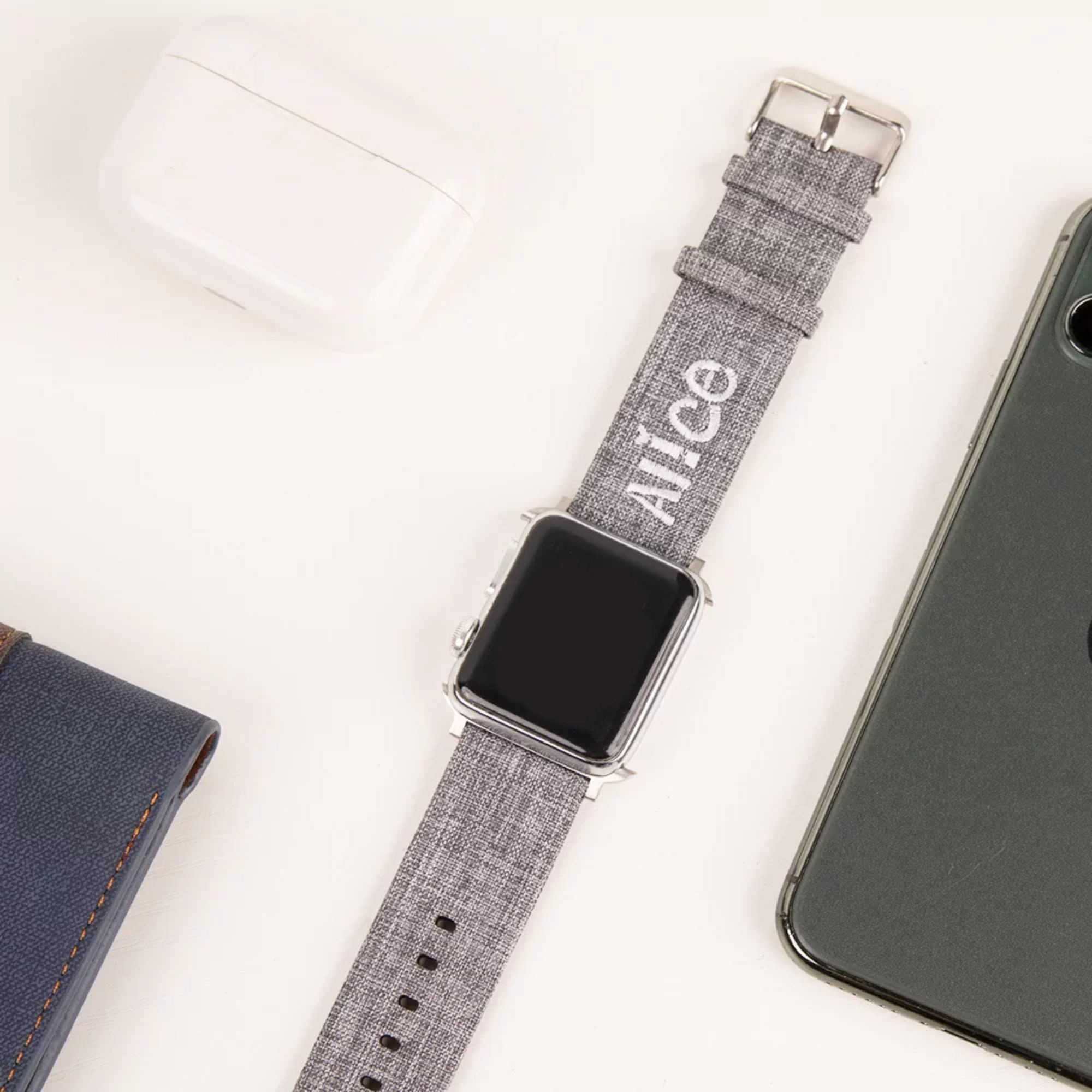 Custom Embroidered Watch Band, Iwatch Band, Apple Watch Band , Women ...