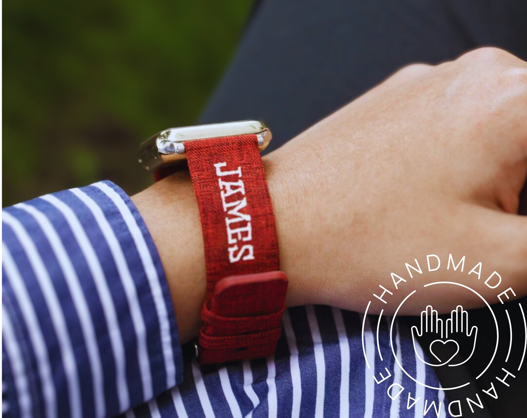 Custom Embroidered Watch Band, Iwatch Band, Apple Watch Band , Women ...