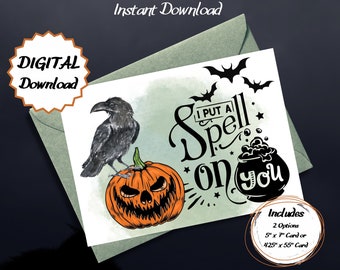 Ill Put a Spell on You Halloween Card - Etsy