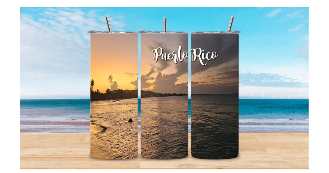 Puerto Rico Label for Glasses and More... - Etsy