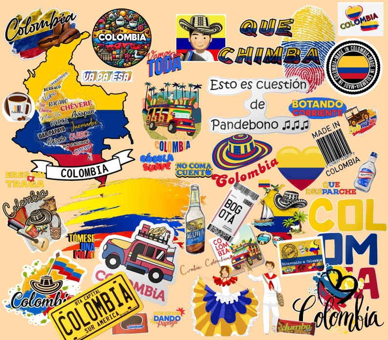 Colombian Label for Glasses and More... - Etsy