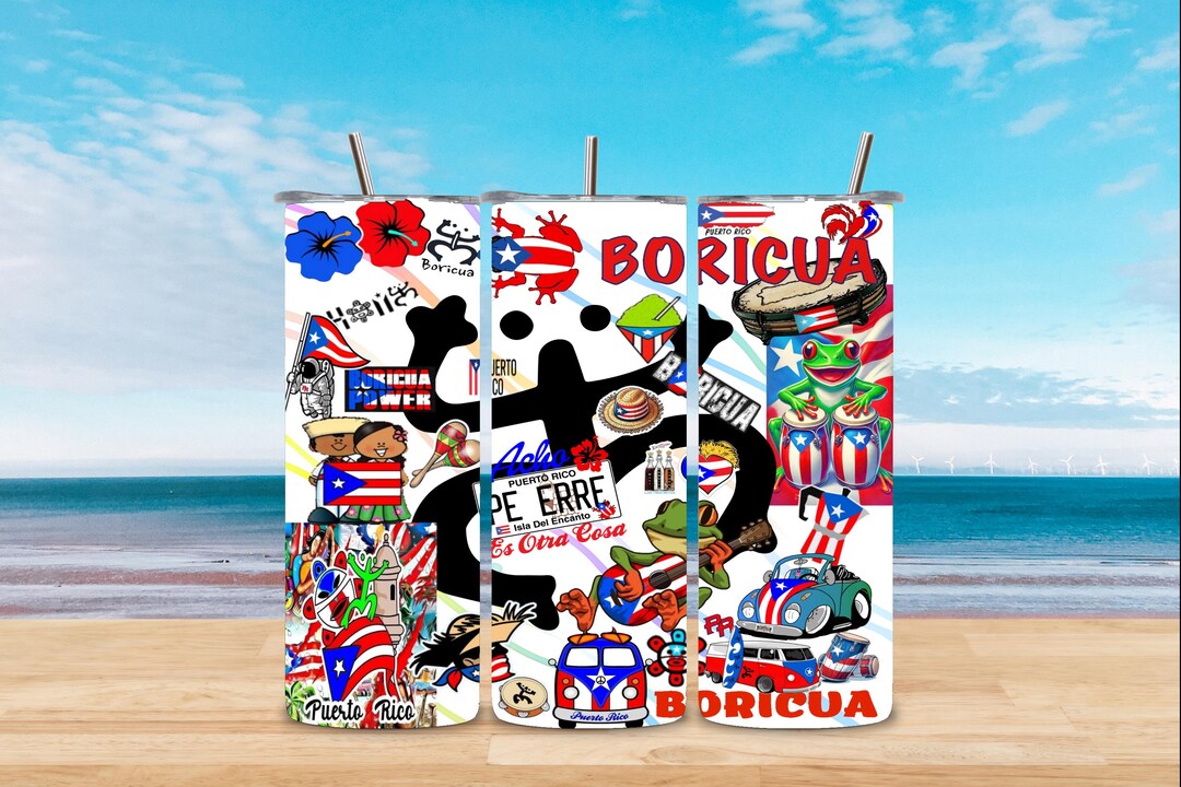 Puerto Rico Label for Glasses and More... - Etsy