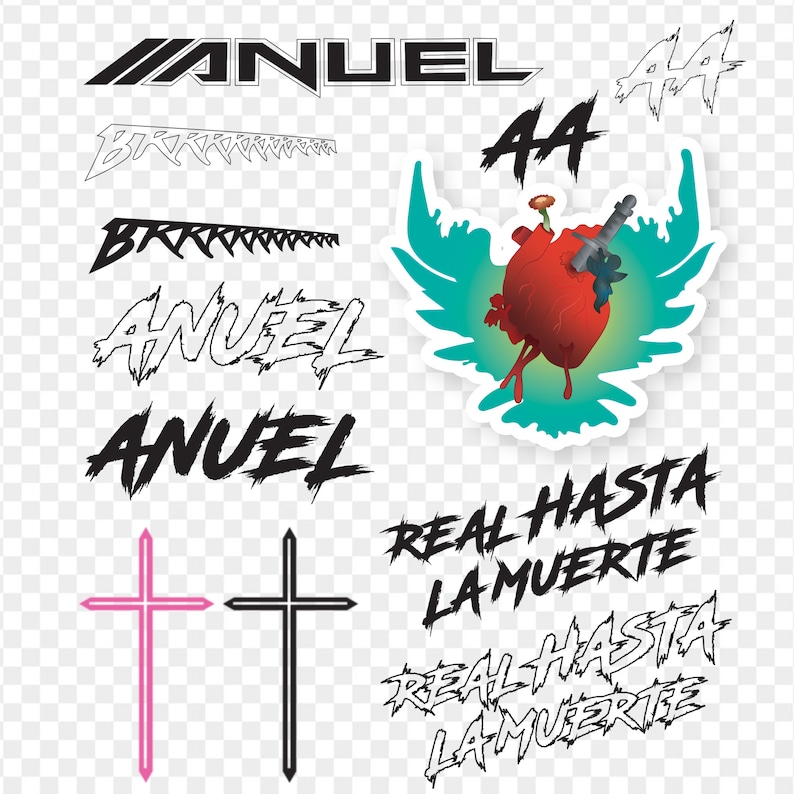 Anuel AA, Logo Anuel, Anuel SVG, Png, Eps, Cartoon Art Craft Shirt ...