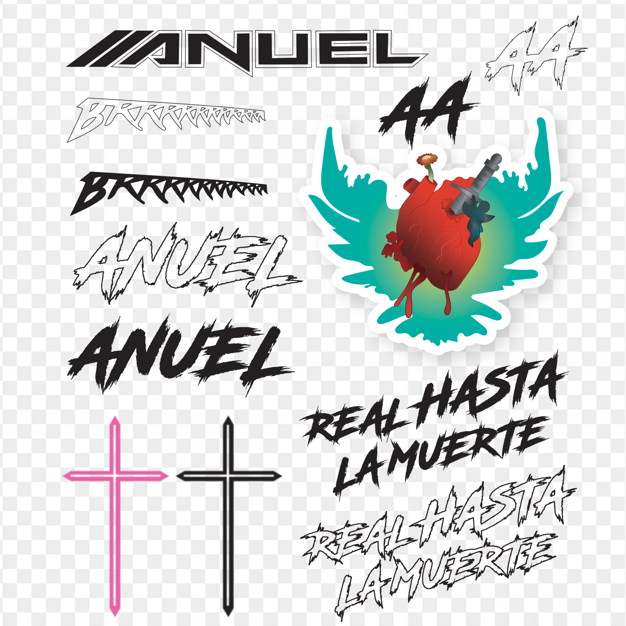 Anuel AA, Logo Anuel, Anuel SVG, Png, Eps, Cartoon Art Craft Shirt ...