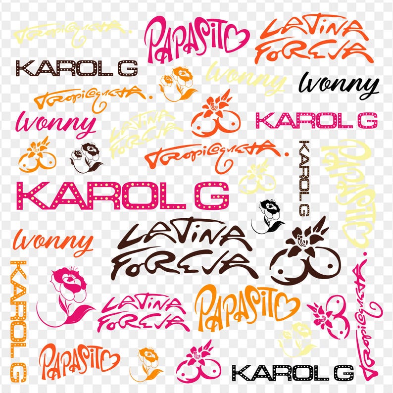 Tropicoqueta New Album Karol G / Papasito / PNG, SVG, ESP Files ...