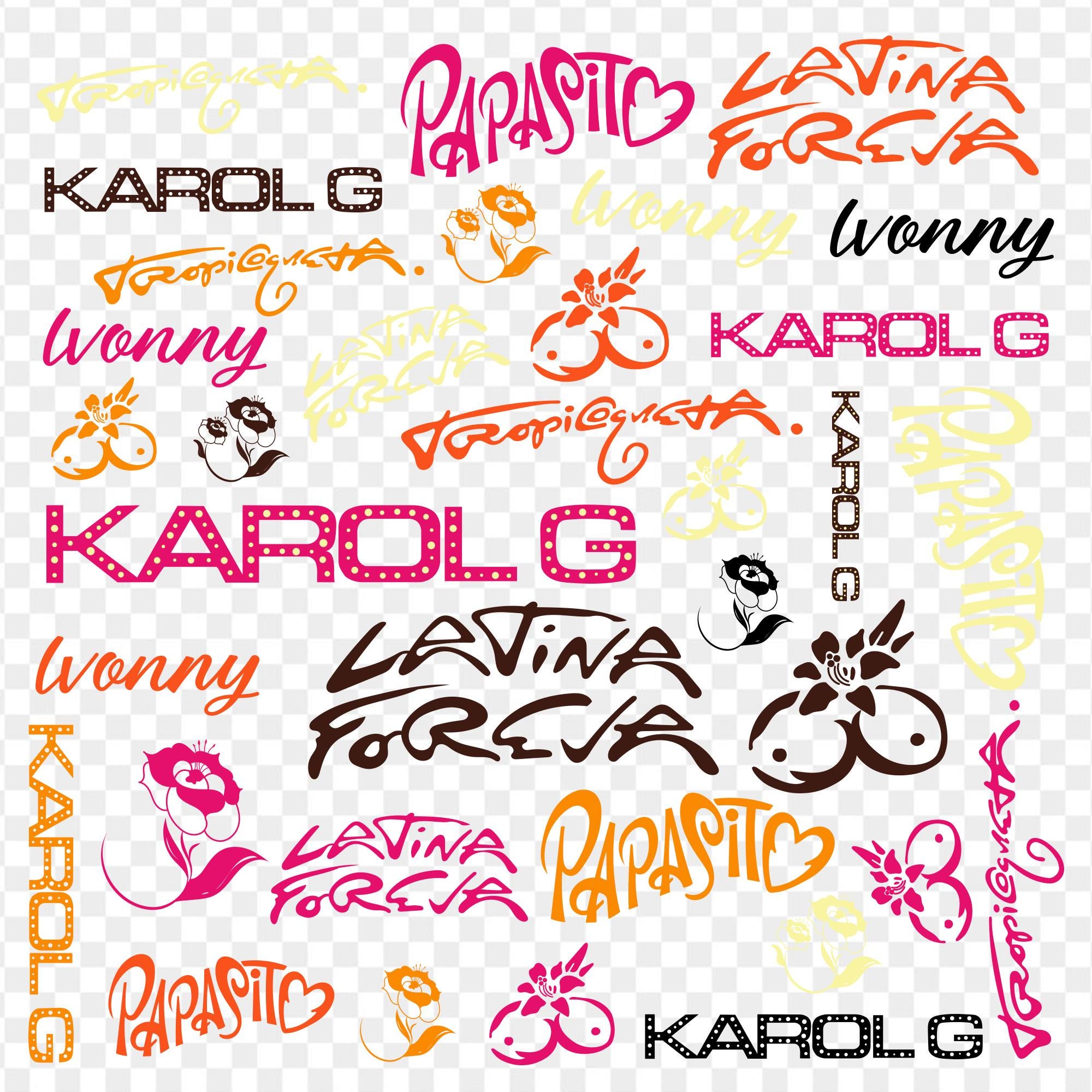 Tropicoqueta New Album Karol G / Papasito / PNG, SVG, ESP Files / Latina Foreva / Ivonny ...