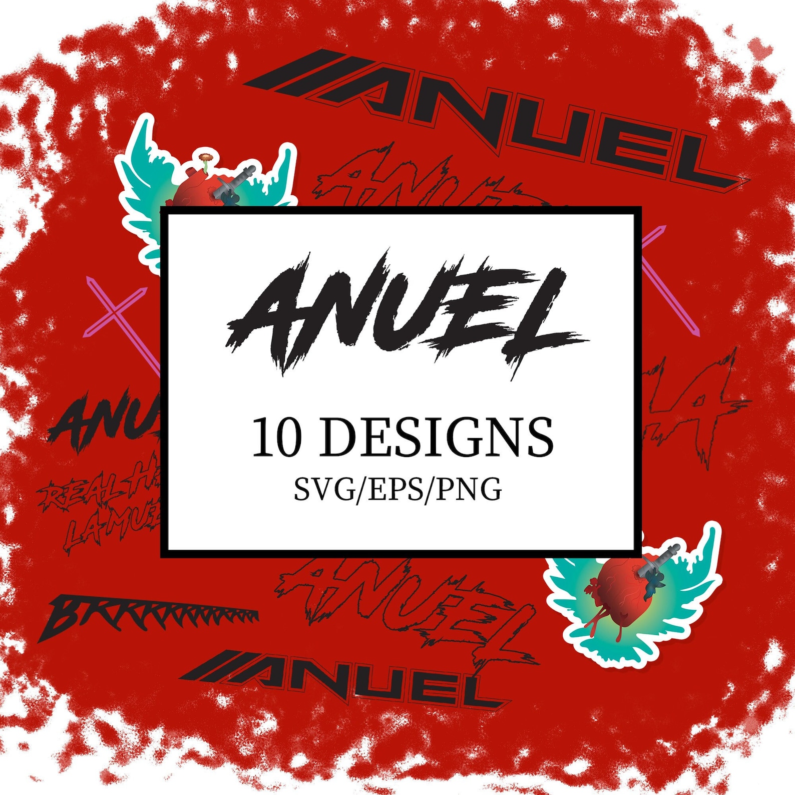 Anuel AA, Logo Anuel, Anuel SVG, Png, Eps, Cartoon Art Craft Shirt ...