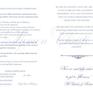 Marian Catholic Wedding Program Template: Editable - Etsy Canada