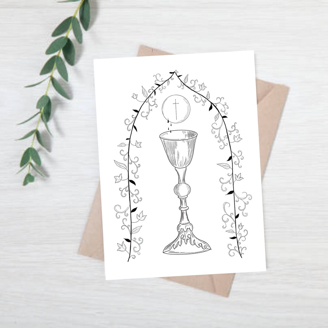 Eucharist/first Communion Card - Etsy