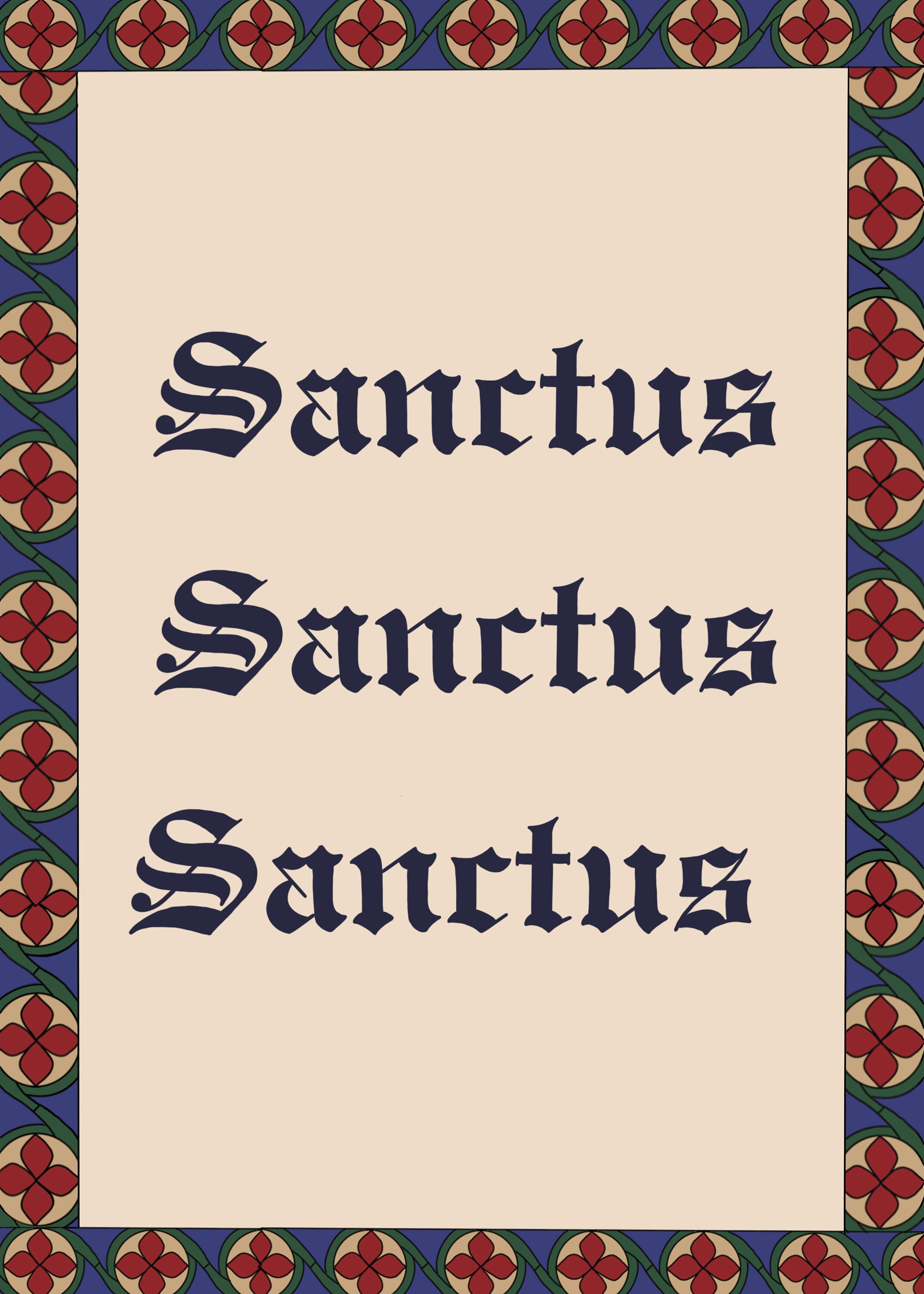 Sanctus, Sanctus, Sanctus 5x7 Print - Etsy