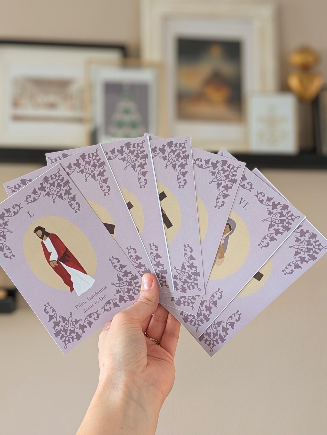 Stations of the Cross: Catholic Lenten Prayer Cards - Etsy
