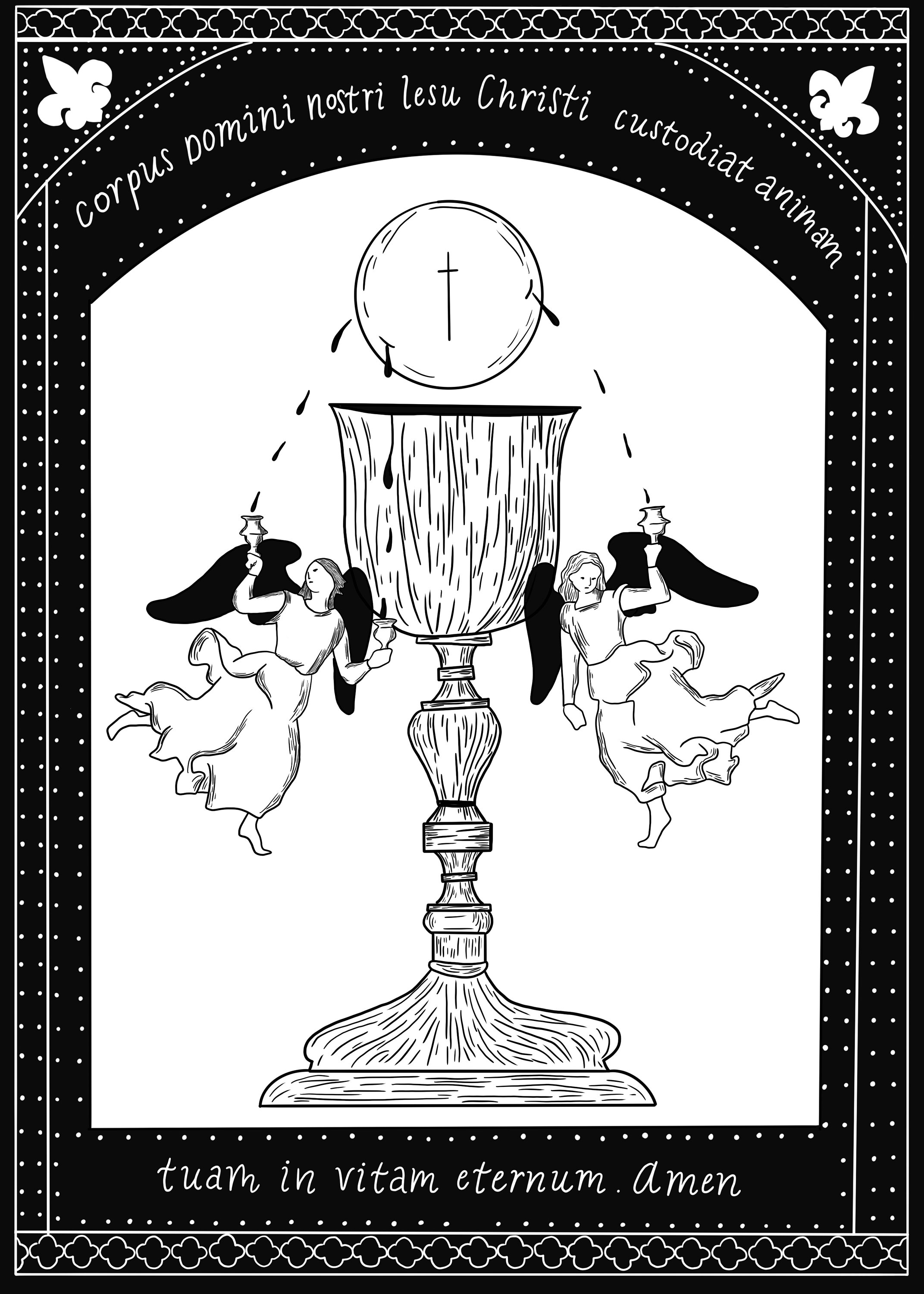 Latin Eucharistic Prayer Print: 5x7 or 8x10 - Etsy