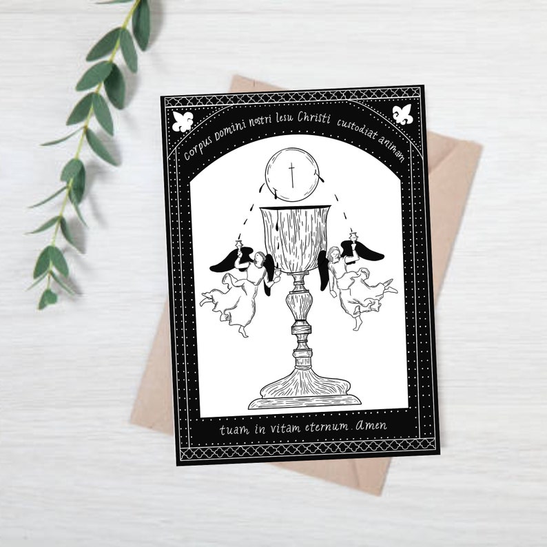 Latin Eucharist/first Communion Greeting Card - Etsy
