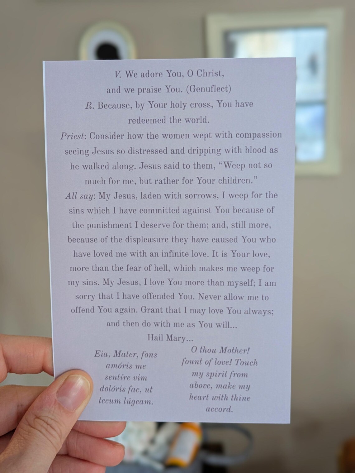Stations of the Cross: Catholic Lenten Prayer Cards - Etsy