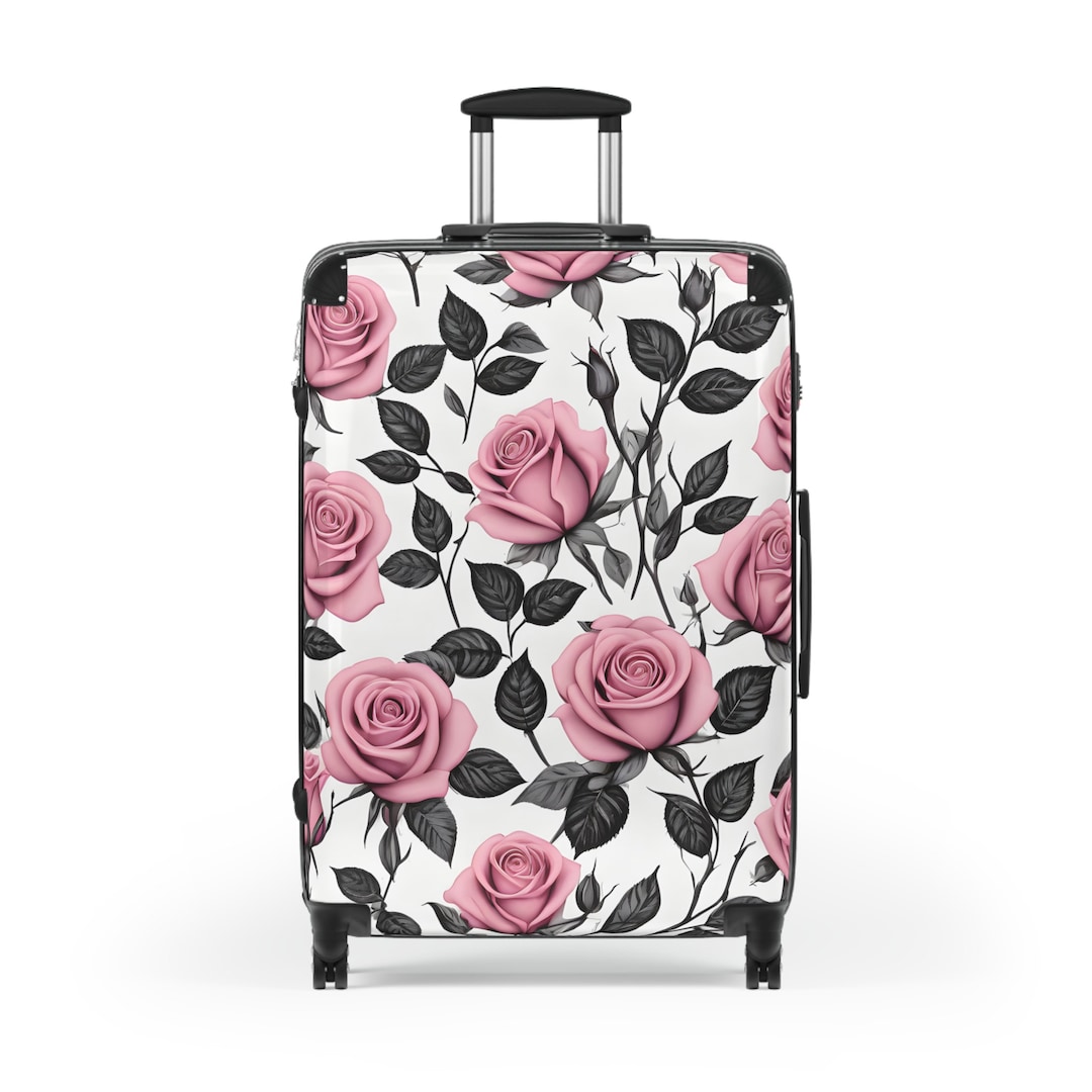 Pink Rose Suitcase - Etsy