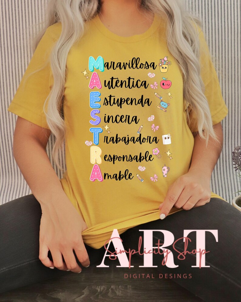 Maestra Png Maestra Png Sublimation Design Spanish Teacher Png Spanish ...