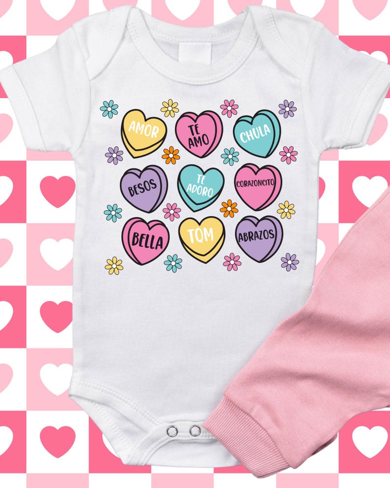 Spanish Valentine Conversation Hearts Svg, Feliz San Valentín, Amor PNG ...