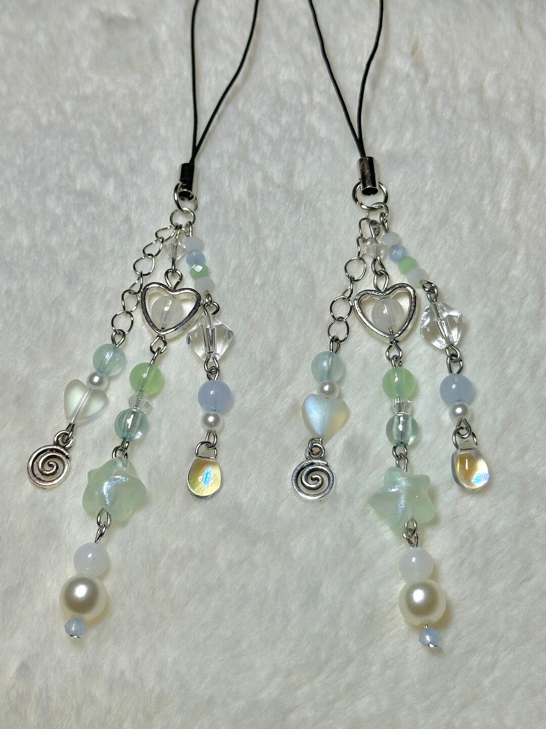 Blue Green Phone Charm Strap Gift for Her Best Friend Gifts - Etsy UK