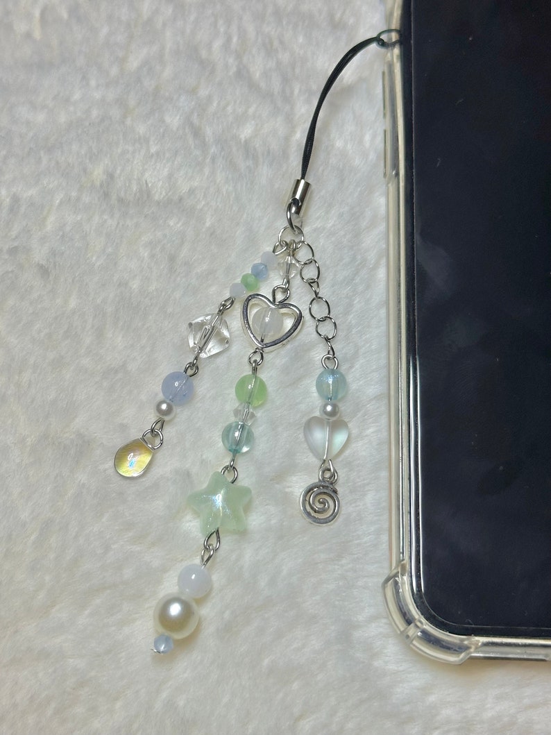Blue Green Phone Charm Strap Gift for Her Best Friend Gifts - Etsy UK