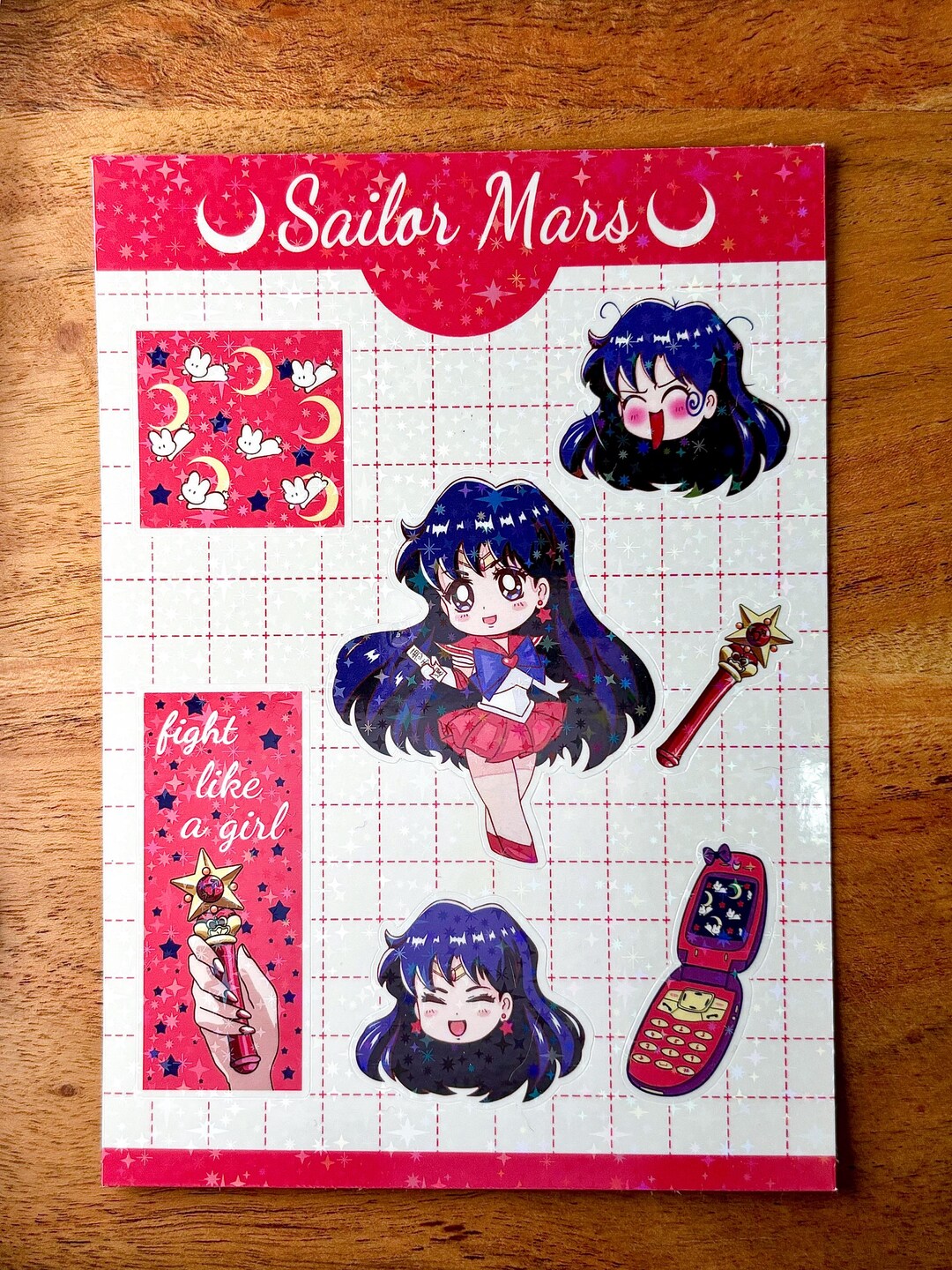 Sailor Mars Sticker Sheet - Etsy
