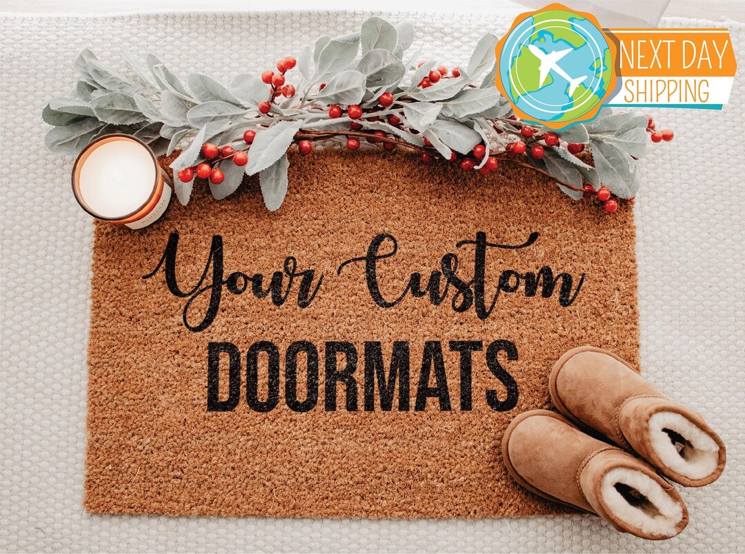 Your Custom Text, Custom Doormat, Customized Doormat, Personalized ...