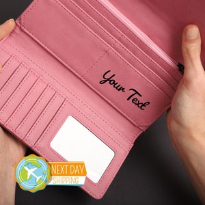 Elegant Custom Wallet for Women, Leather Wallet, for Women, Long Wallet ...