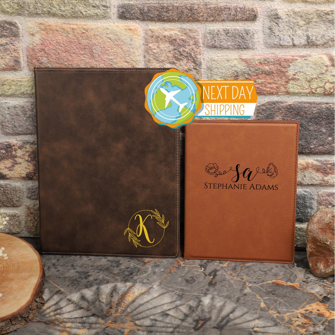 Personalized Leather Padfolio, Leather Portfolio, Corporate Gifts ...