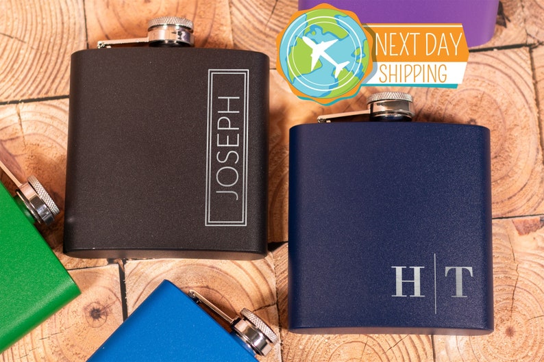 Personalized Flask for Men, Groomsmen Gift, Engraved Flask ...