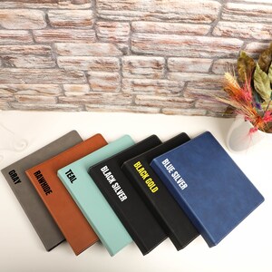 Personalized Binder, Customed Binder, Leather Binder, Graduation Gift ...