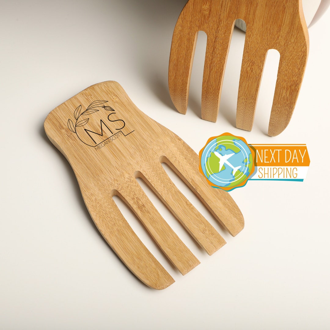 Personalized Salad Hands, Custom Engraved Salad Hands, Kitchen Gifts ...