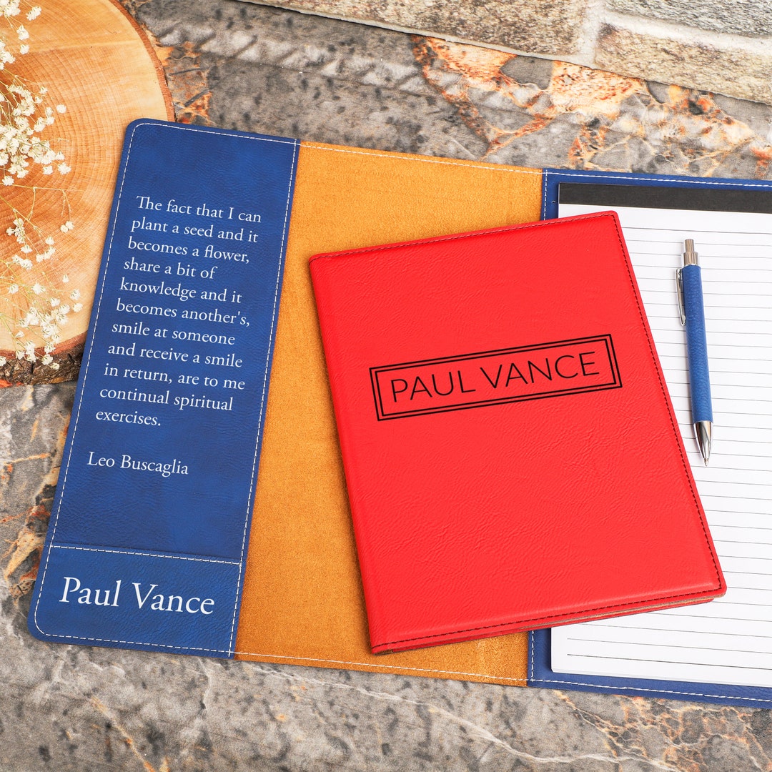 Monogrammed Business Portfolio, Personalized Name Portfolio ...