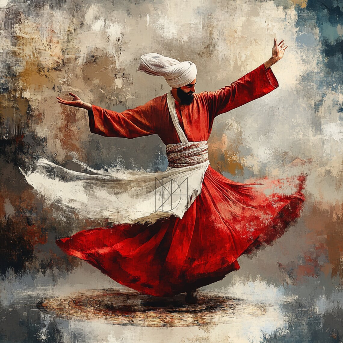 Sufi Man Wall Art for Tranquil Spaces for Every Home Artwork for Any ...