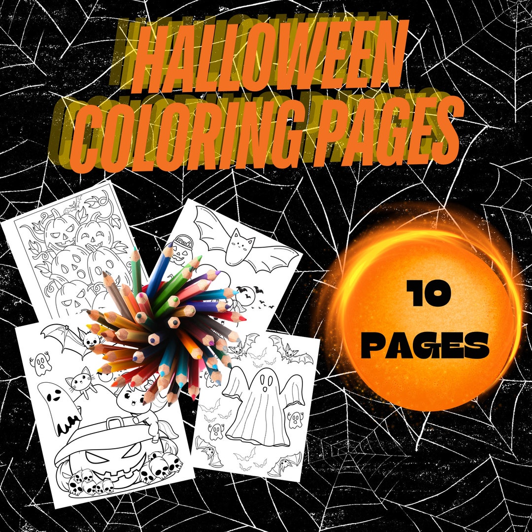 Spooktacular Halloween Coloring Book for Kids 10 Fun and Whimsical ...