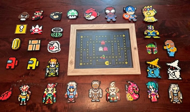 Retro Video Game Perler Bead Sprites - Etsy