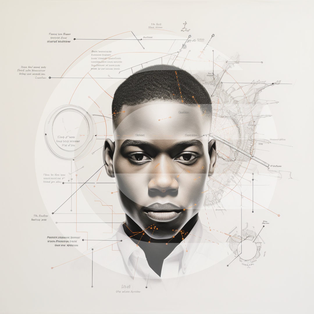 Young Black Men Portraits Black Art AI Digital Art Bundle - Etsy